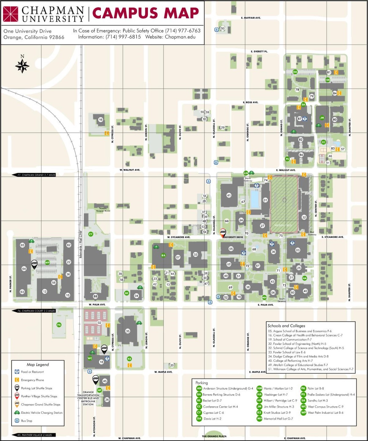 Maps and Plans | Chapman University Maps and Plans | Chapman University